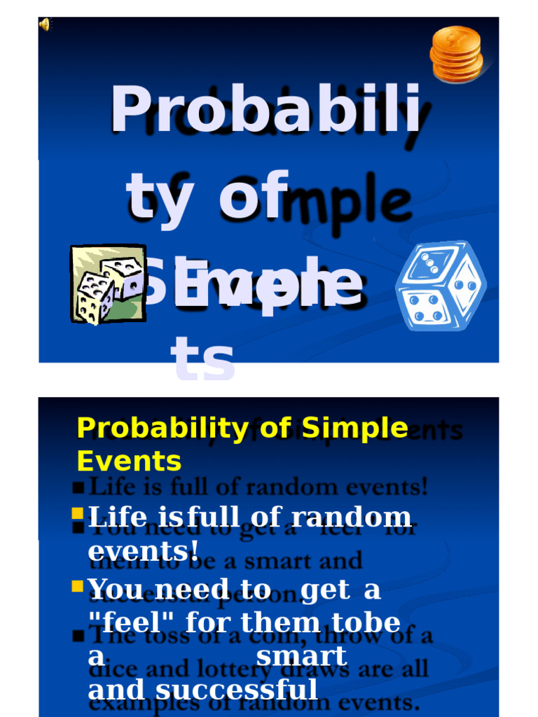 Understanding Simple Event Probability | PDF | Probability ...