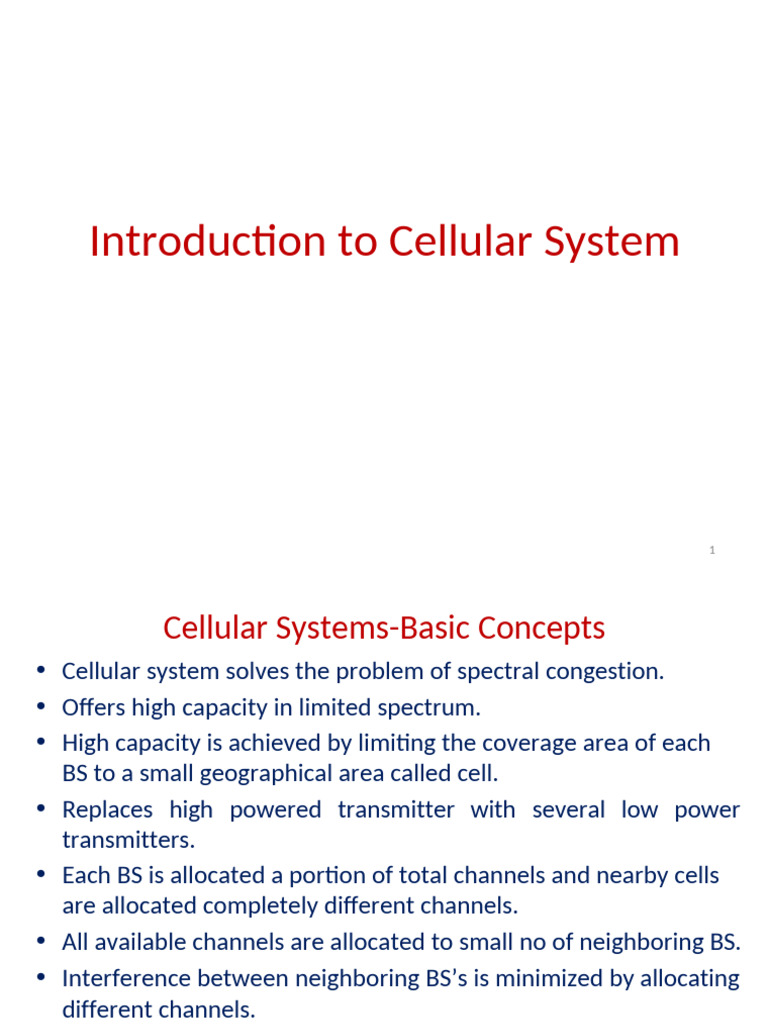 Unit 1 | PDF | Cellular Network | Radio