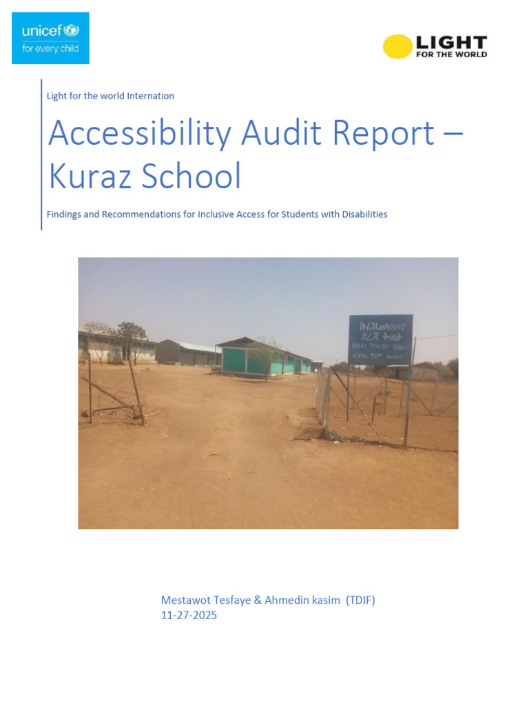 Accessibility Audit for Kuraz School | PDF | Accessibility | Stairs