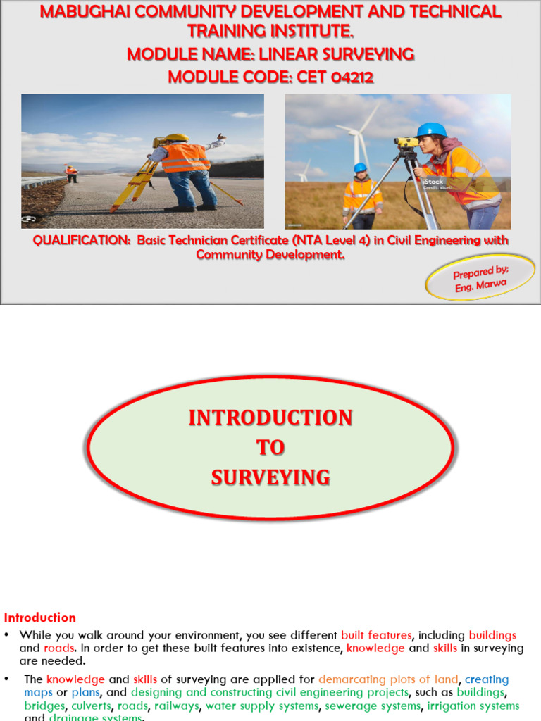 Notes Linear Survey | PDF | Surveying | Civil Engineering