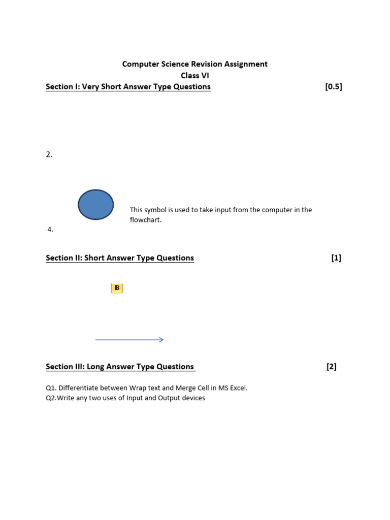 CBSE Class 6 Computer - Revision | PDF