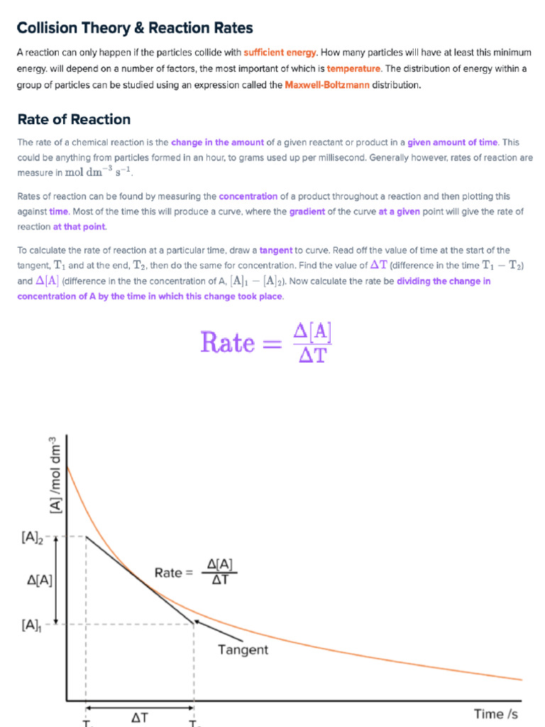 Collision Theory | PDF
