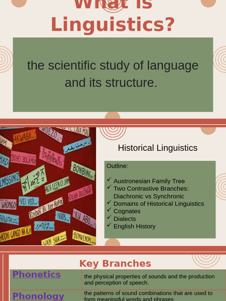 Overview of Historical Linguistics | PDF | Linguistics | Human ...