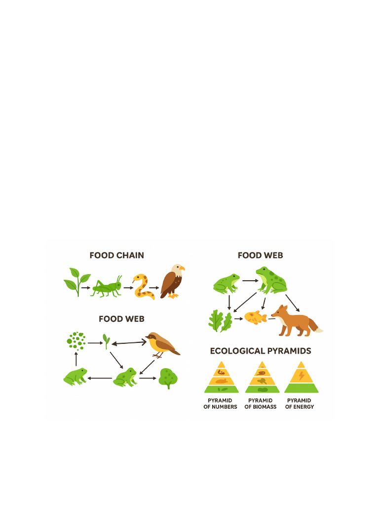 Food Chain Food Web Ecological Pyramids | PDF