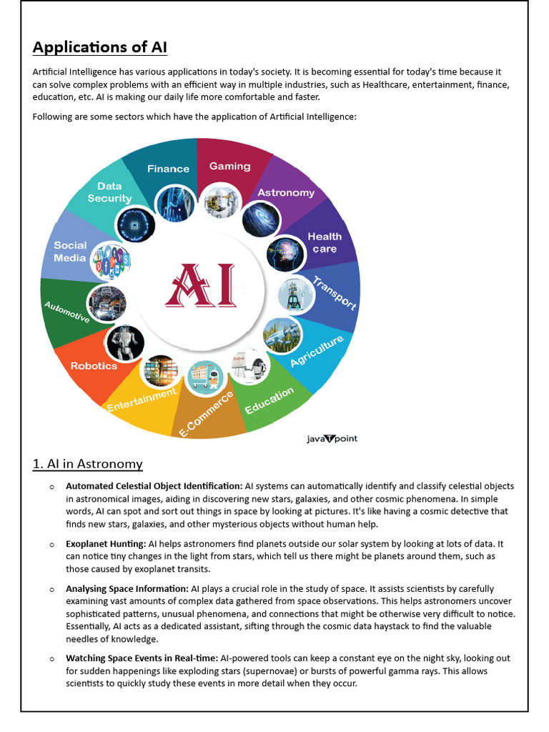 AI Applications Across Various Industries | PDF | Speech Recognition ...