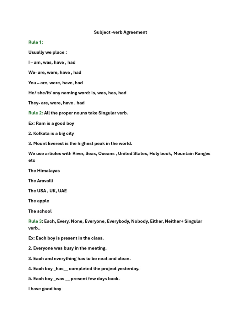 Subject - Verb Agreement (Judicial Batch) | PDF | Plural | Verb