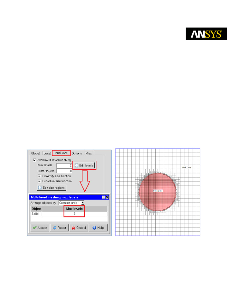 Different Mesh Levels Solids Fluids | PDF