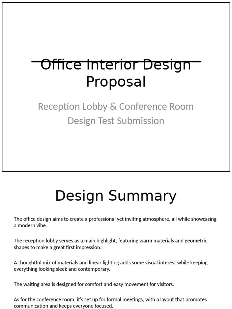 Office Interior Design Presentation | PDF