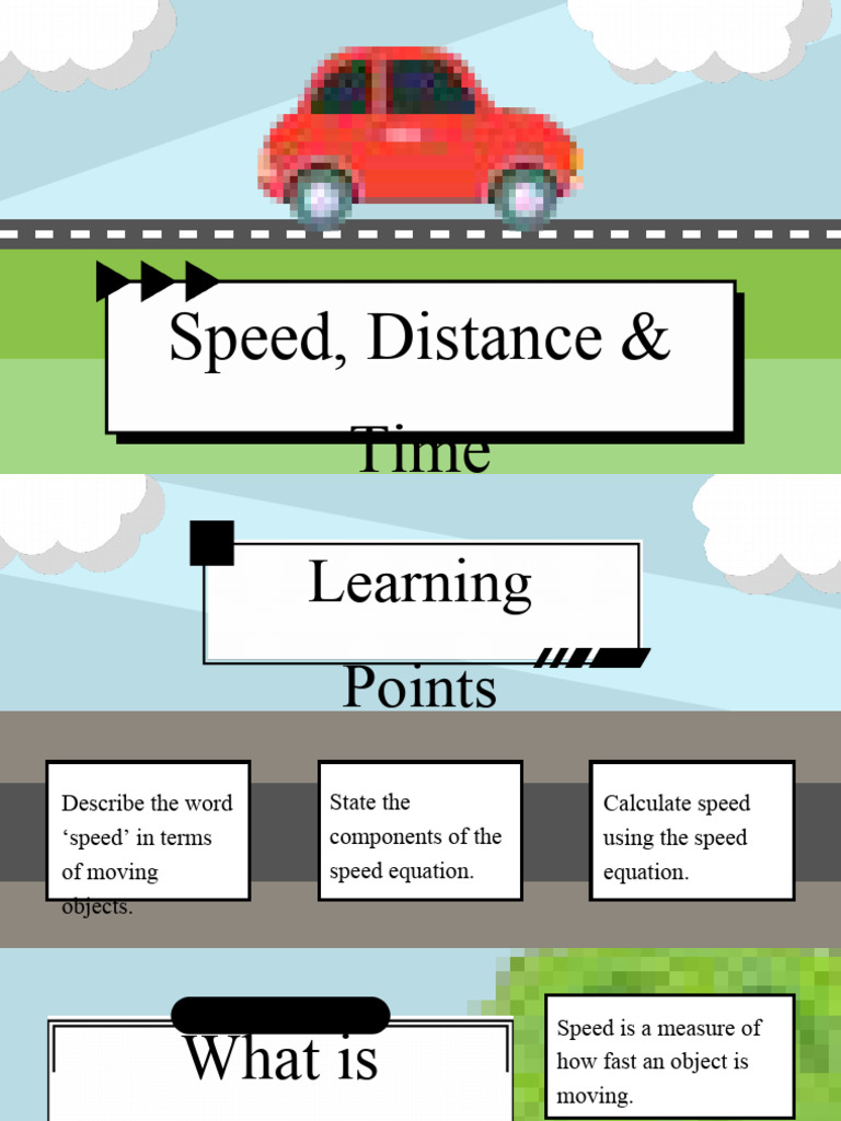 Understanding Speed, Distance, and Time | PDF | Speed | Temporal Rates