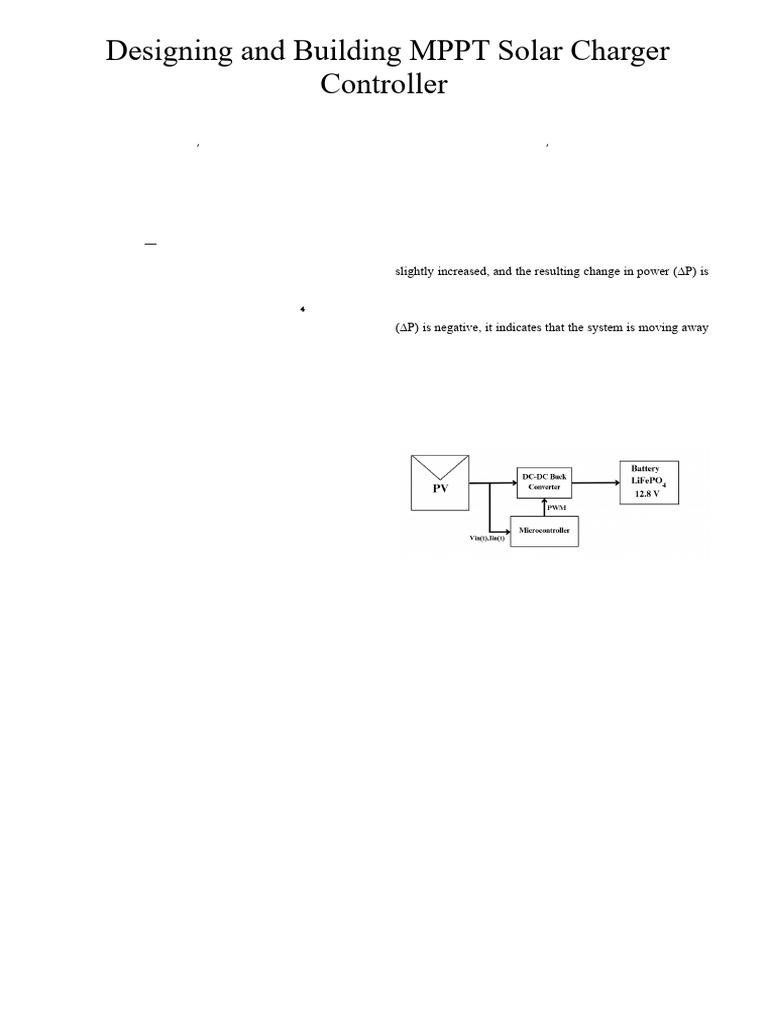 MPPT Solar Charger Controller Design | PDF | Electrical Engineering ...