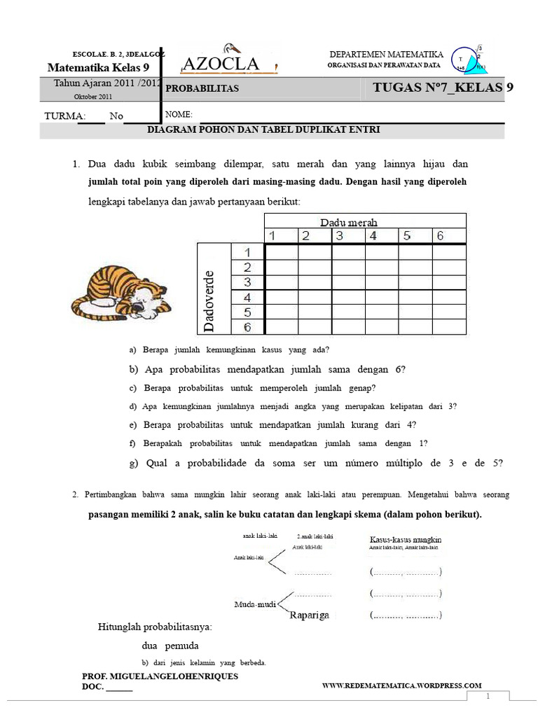 Tugas 7 Diagram Pohon Dan Tabel Dua Masukan | PDF