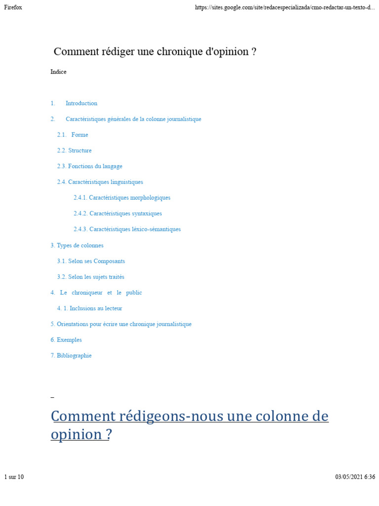 Rédiger une chronique d'opinion efficace | PDF | Nombre grammatical ...