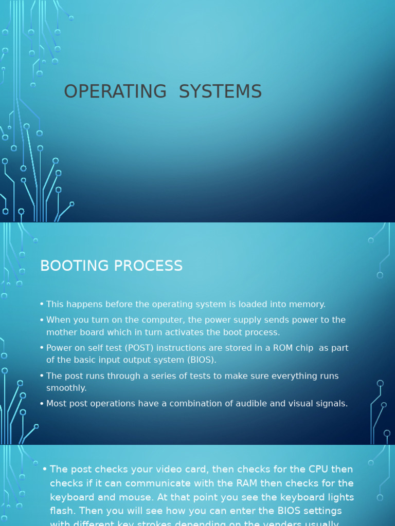 Understanding Operating Systems Boot Process | PDF | Operating System ...