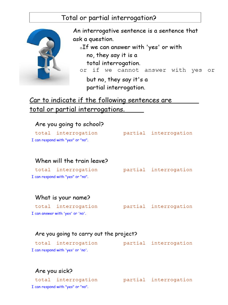 Total vs. Partial Interrogation Explained | PDF | Question