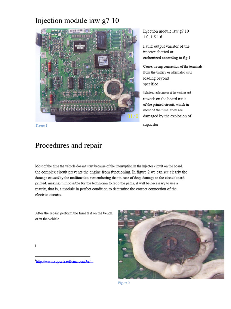 IAW G7 10 Injector Module Repair Guide | PDF | Electrical Engineering ...
