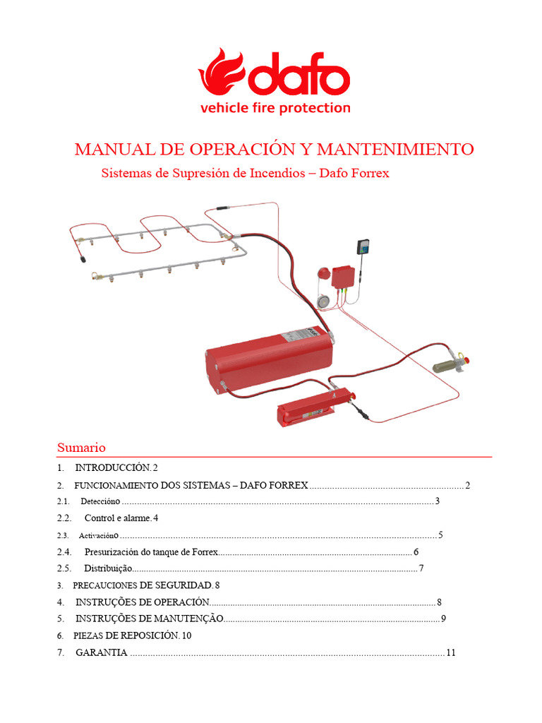 Manual de Mantenimiento Dafo Forrex | PDF | Aislador (Electricidad ...