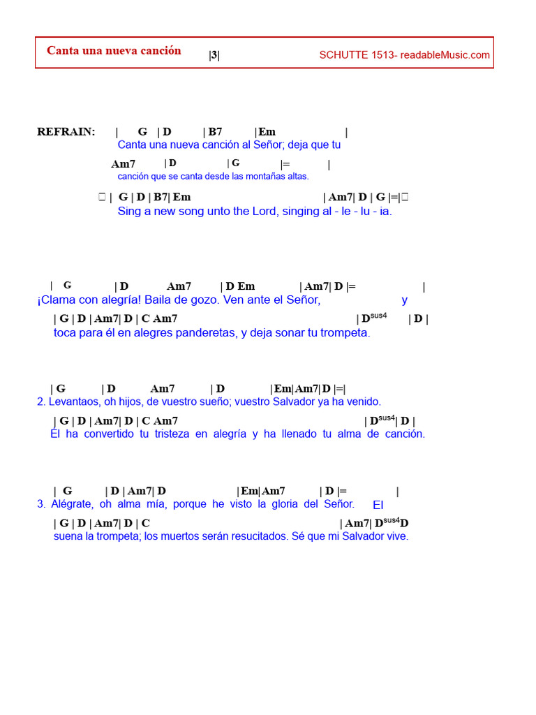 Canta Una Nueva Canción PDF | PDF