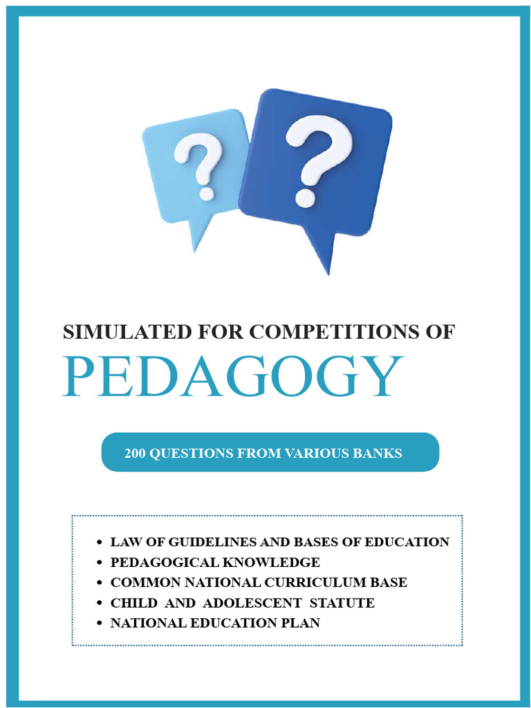 200 Pedagogy Exam Questions Guide | PDF | Curriculum | Pedagogy