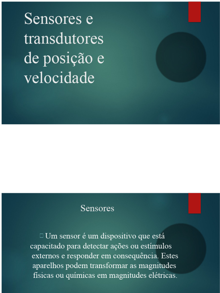Sensores e transdutores de posição e velocidade(2) | PDF | Sensor