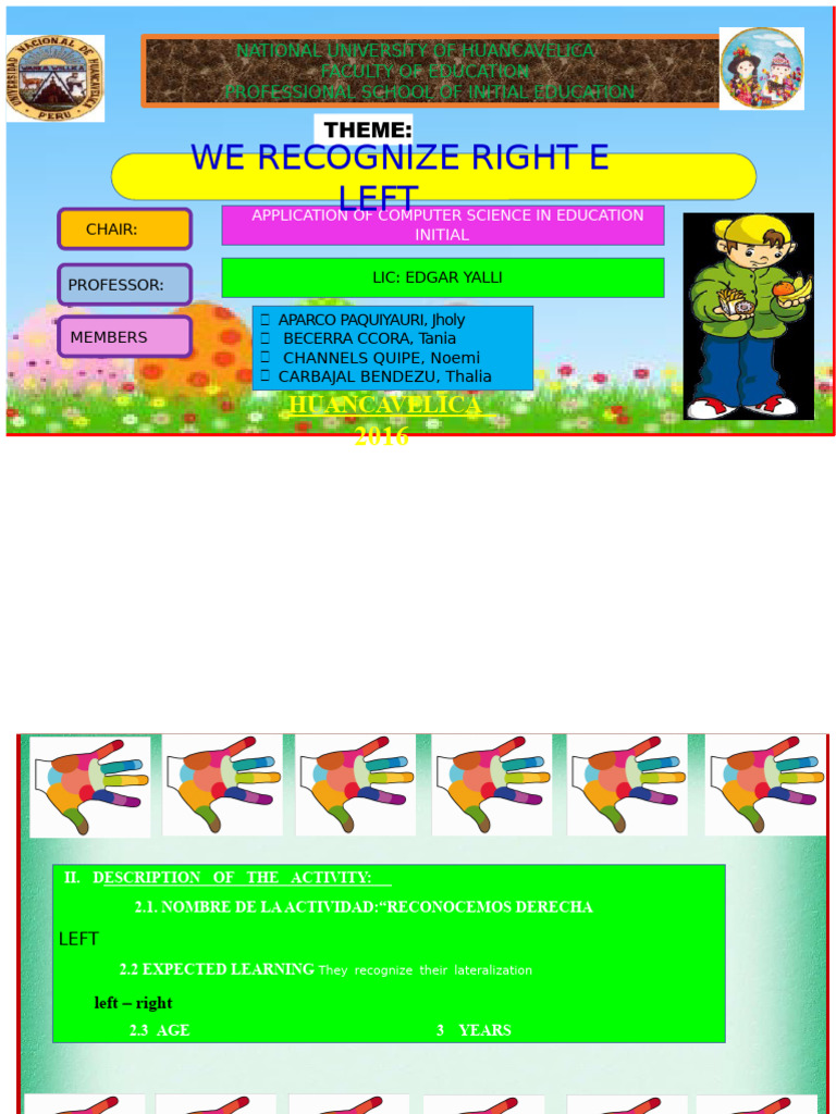 Learning Session - Right and Left | PDF | Learning | Behavioural Sciences