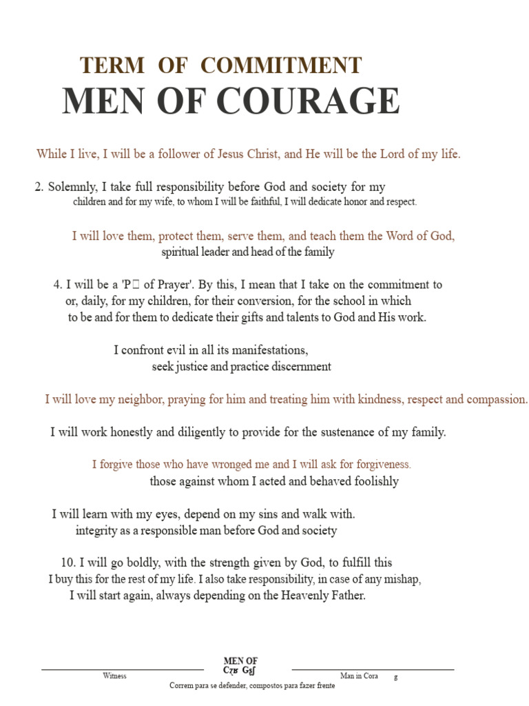 Commitment to Faith and Family Values | PDF
