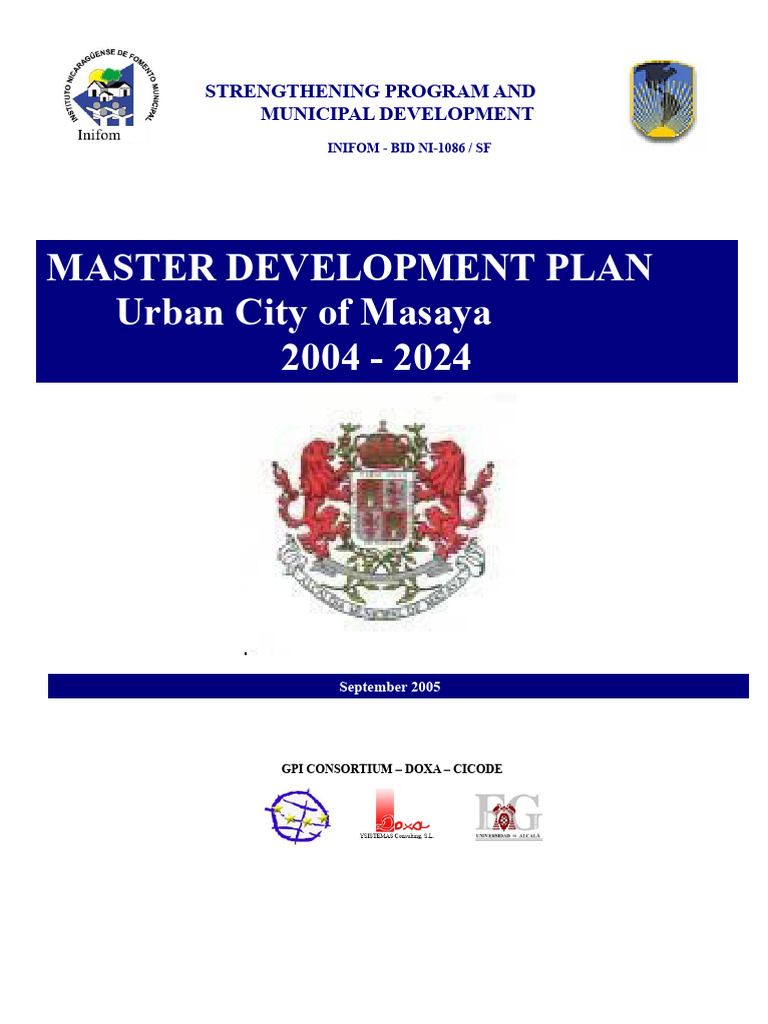 Masaya Urban Development Master Plan | PDF | Volcano | Physical Geography