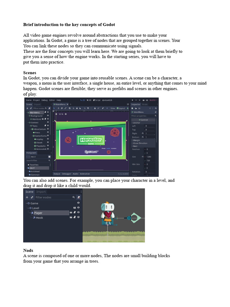 GODOT ENGINE MANUAL IN SPANISH | PDF | C Sharp (Programming Language ...