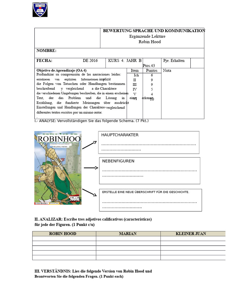 Robin-Hood-Test | PDF