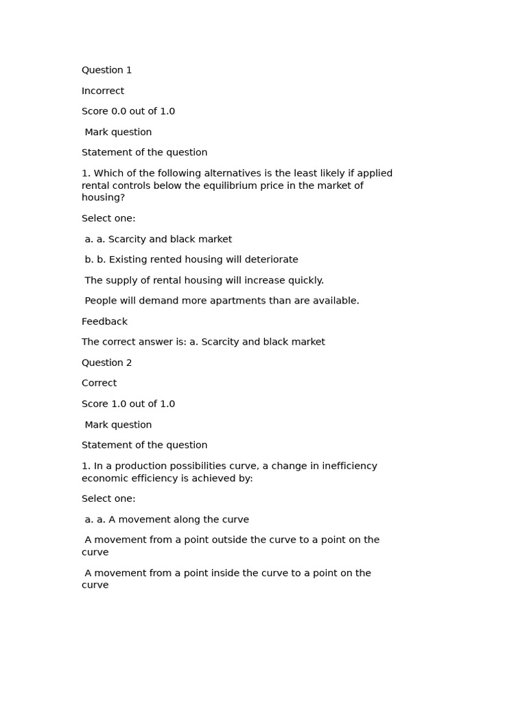 Partial Introduction To Economics - Revision 1 | PDF | Elasticity ...