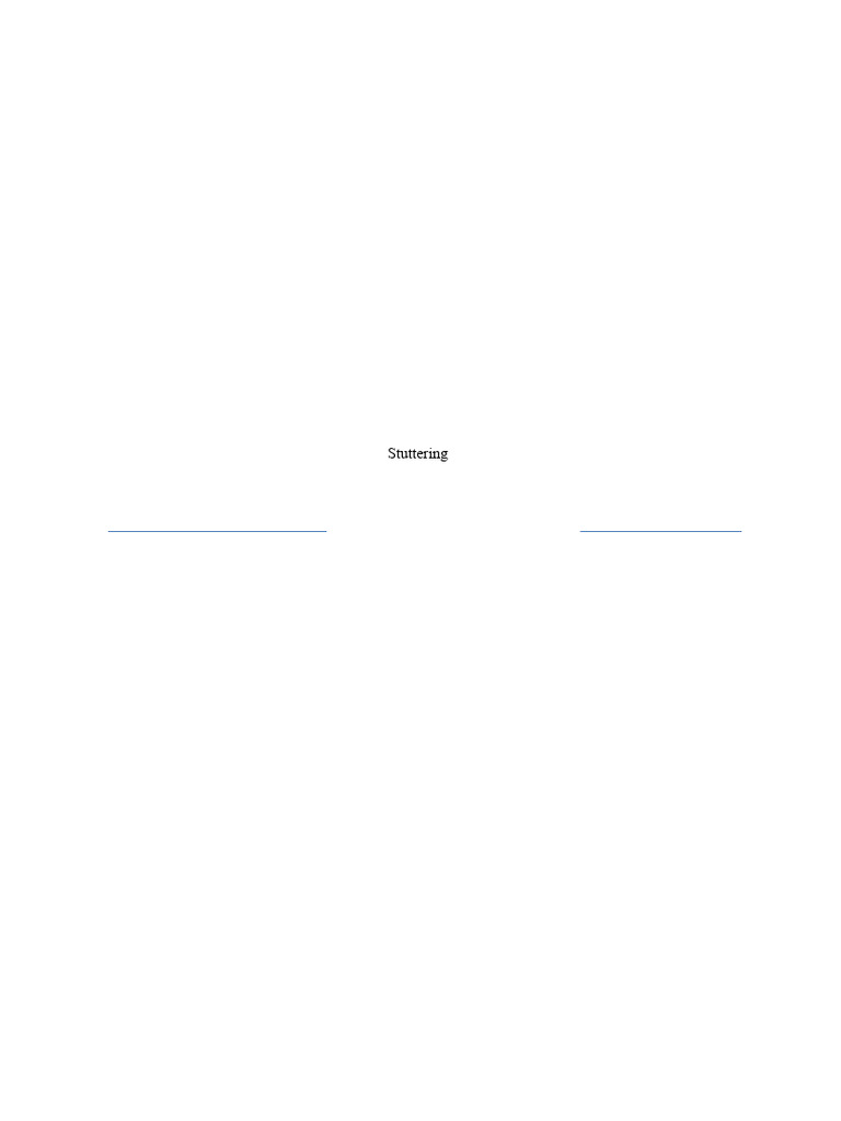 STUTTERING (speech therapy assessment + rehabilitation exercises) | PDF ...