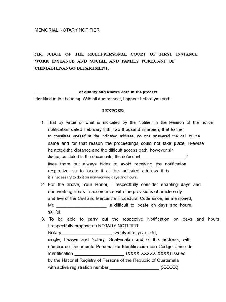 Notary Notifier Memorandum | PDF | Government | Public Law