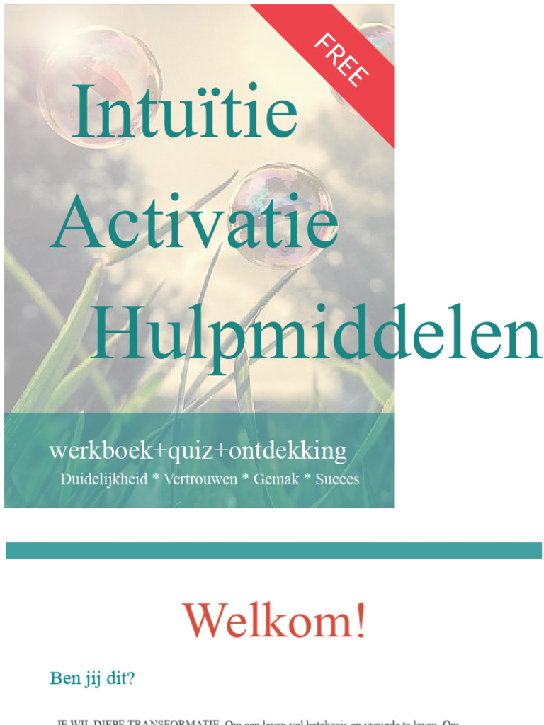 Intuïtie Activatie Toolkit | PDF