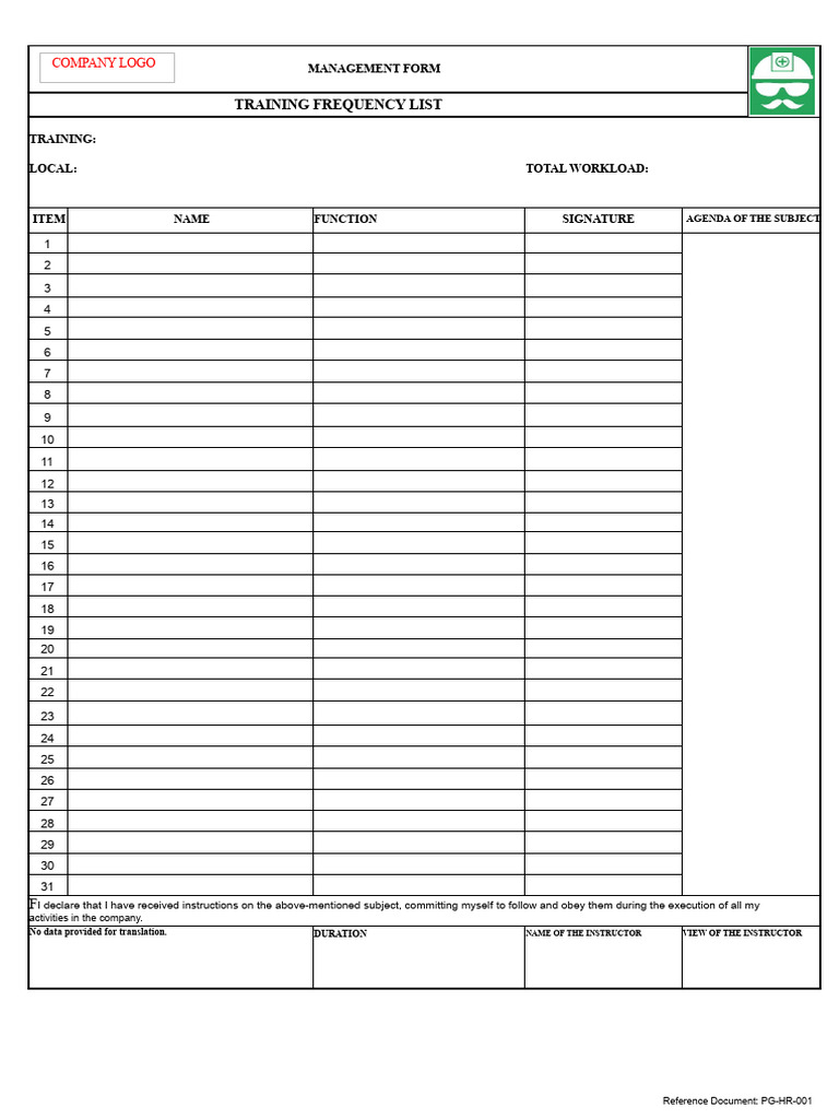 2020.12.07 - CIPA Training (Attendance List) | PDF