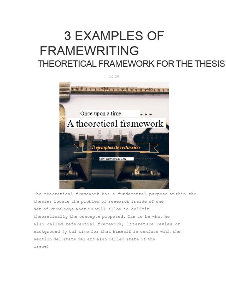 Theoretical Framework in Thesis Writing | PDF | Theory | Knowledge