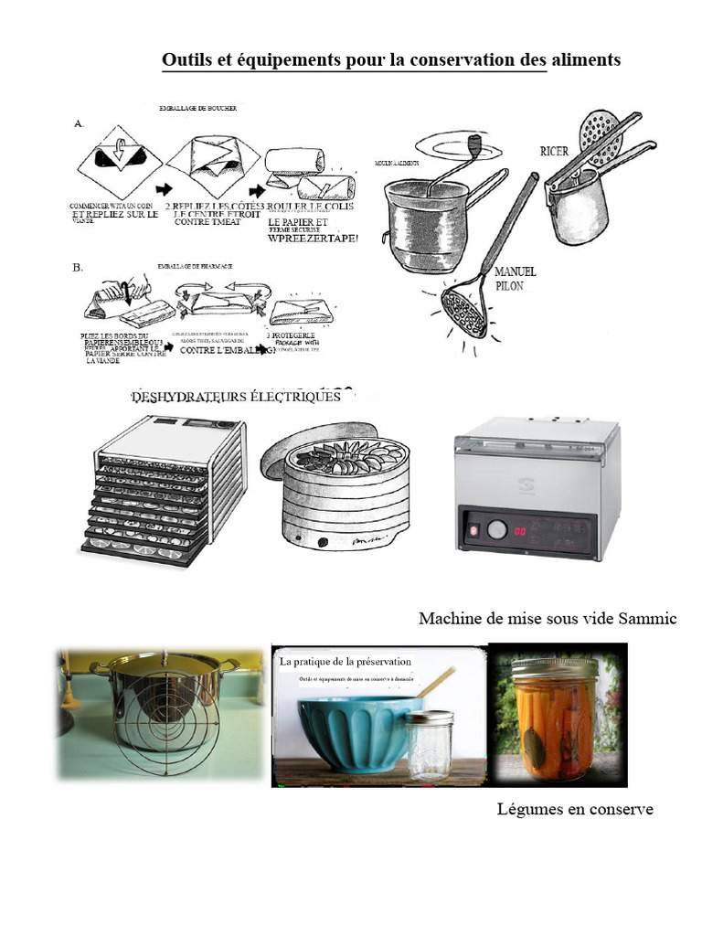 Outils de conservation des aliments | PDF