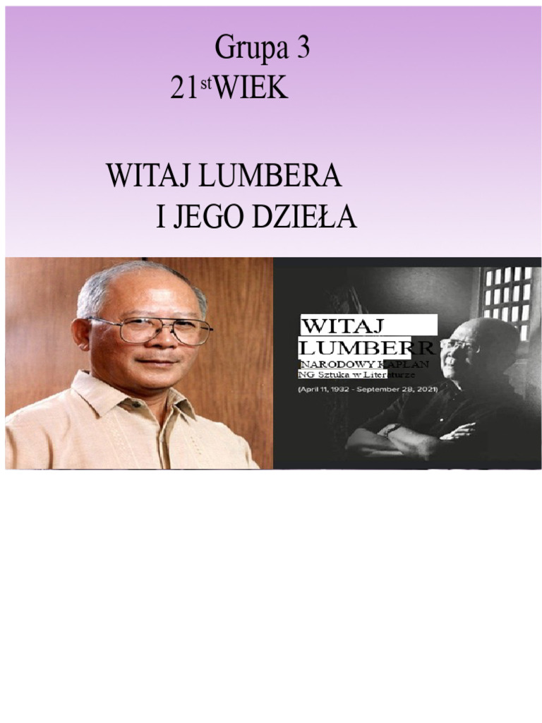 Witamy Lumbera | PDF