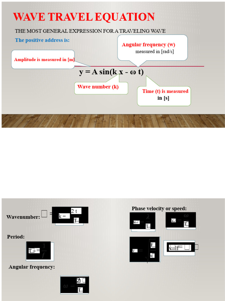 WAVE TRAVELING EQUATION.pptx | PDF