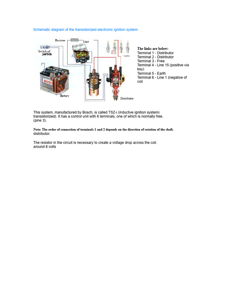 Transistorized Ignition System Diagram | PDF