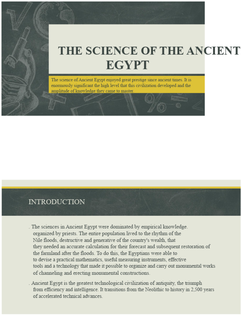 The Science of Ancient Egypt | PDF | Ancient Egypt | Mathematics