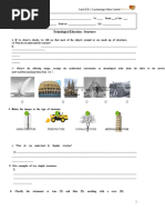 Grade 7 Technology: Structures Worksheet | PDF | Gear | Paper