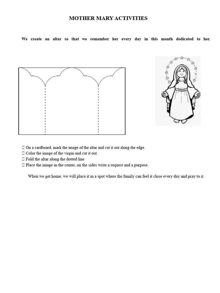 Creative Activities for Mother Mary | PDF | Mary, Mother Of Jesus | Rosary