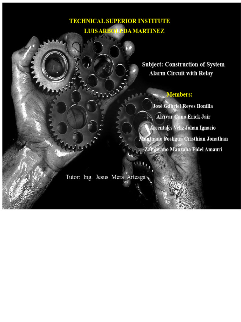 Construction of Alarm Circuit System with Relay (1) | PDF | Diode | Switch