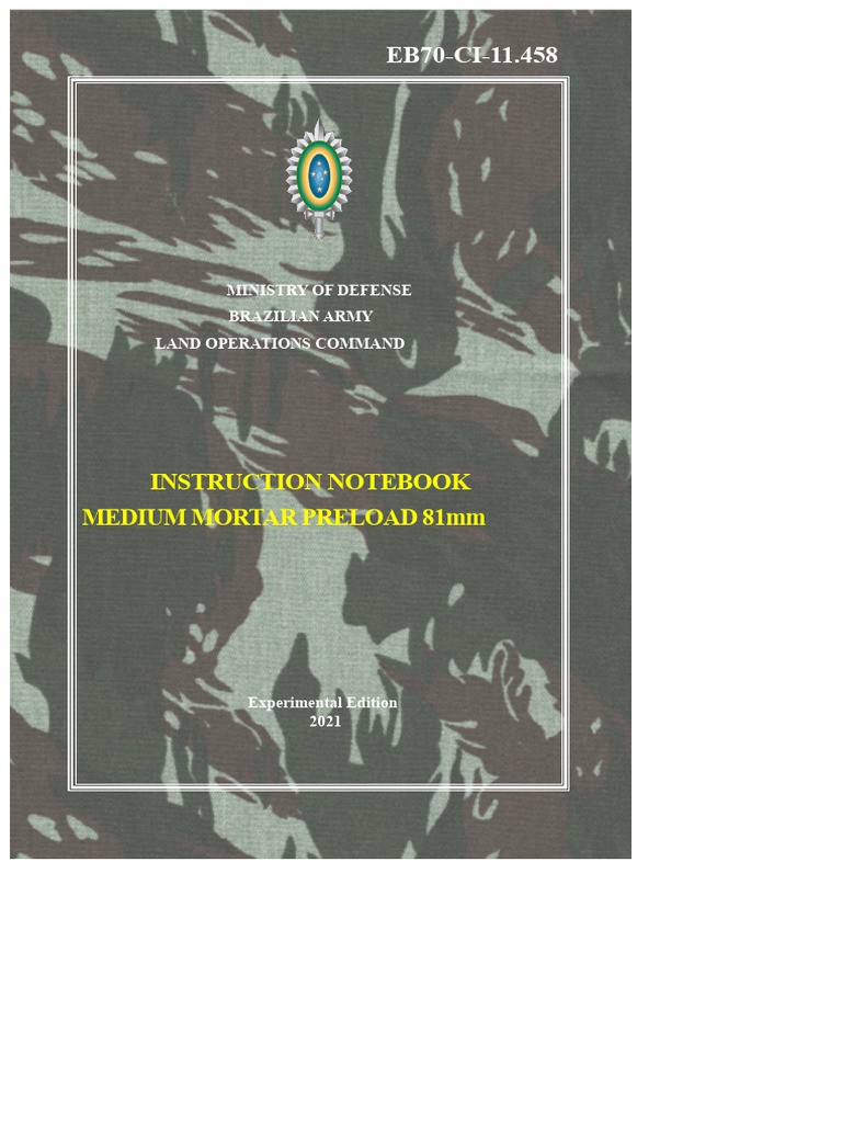 EB70-CI-11-458 - Medium Mortar Preload 81 mm - Copy | PDF | Fuze ...