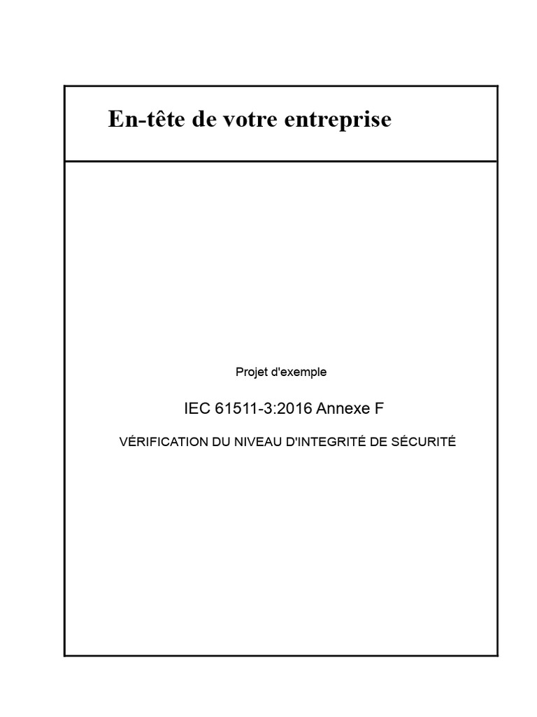 Vérification SIL selon IEC 61511-3:2016 | PDF