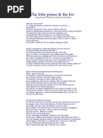 The Little Prince and the Fox's Taming | PDF | The Little Prince