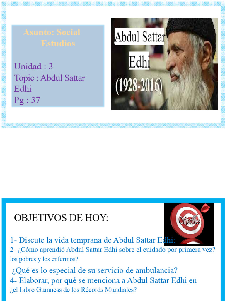 Abdul Sattar Edhi | PDF