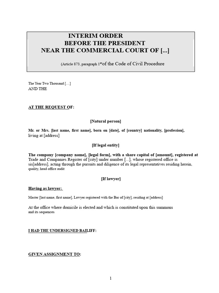 Interim Order for Protective Measures | PDF | Justice | Crime & Violence