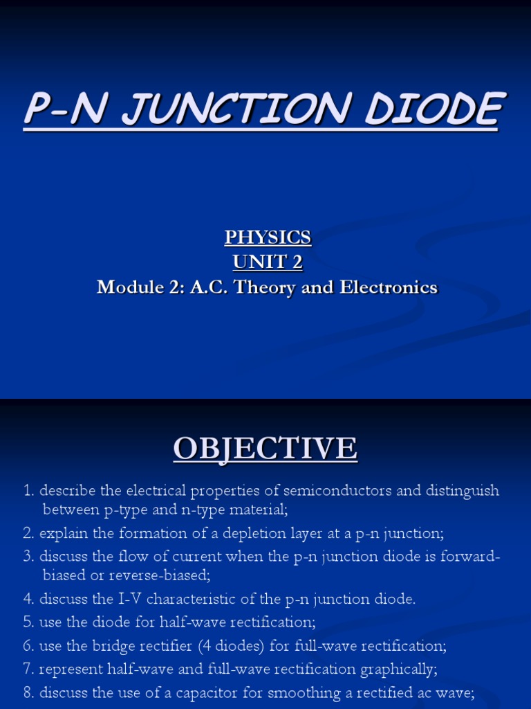 P-N Junction Diode Fundamentals | PDF