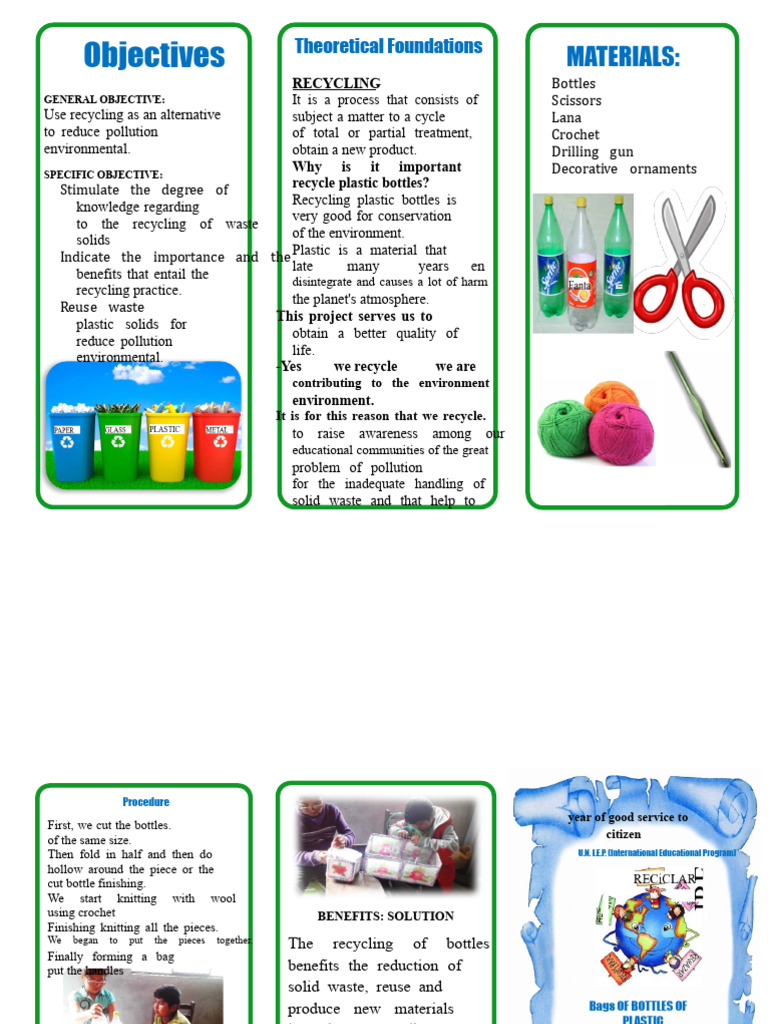 Recycling Plastic Bottles for Sustainability | PDF | Recycling | Waste