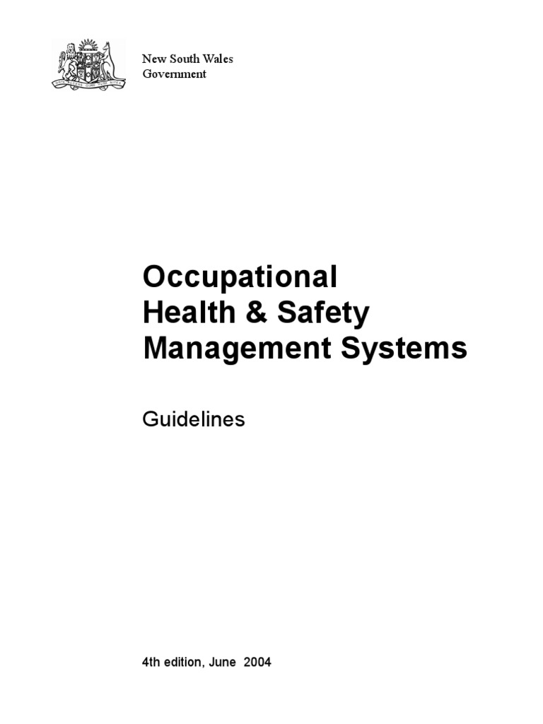 Ohsms Guidelines | Occupational Safety And Health | Safety